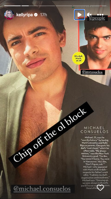 Kelly Ripa Reacts to Son Michael Consuelos Being Named as One of the Sexiest Men Alive: 'Are You ...